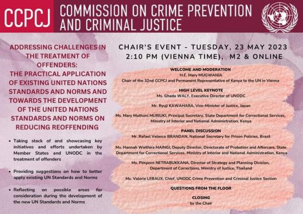 Department of Corrections as Thai Delegation Attending 32nd CCPCJ ...